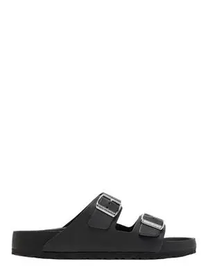 BIRKENSTOCK Buckle Strap Sandals - Black