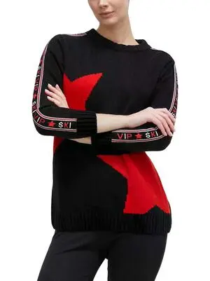 NEWLAND Star-motif Skiwear Sweater - Black