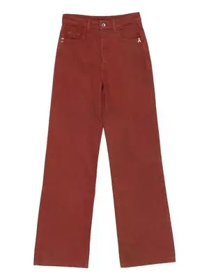 Patrizia Pepe High-waist Straight Leg Jeans - Red