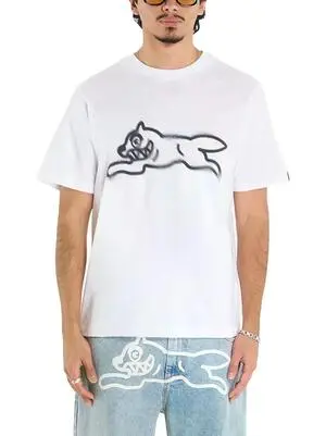 BILLIONAIRE BOYS CLUB - ICE CREAM Running Dog Spray Paint T-shirt - White