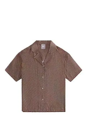 Kith Elena Monogram Camp Shirt - Brown