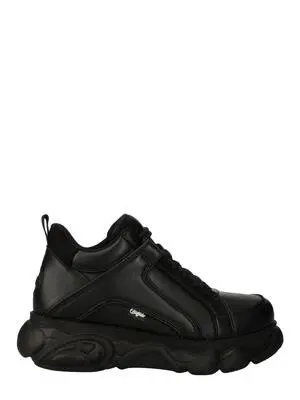 BUFFALO Bubble-sole Lace-up Sneakers - Black