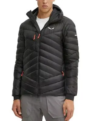 SALEWA Quilted Hooded Jacket - Black