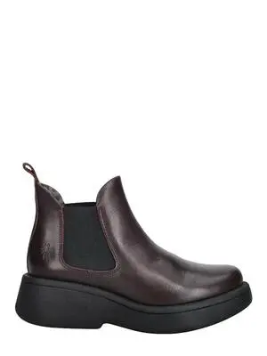 Fly London Pull-on Chelsea Boots - Red