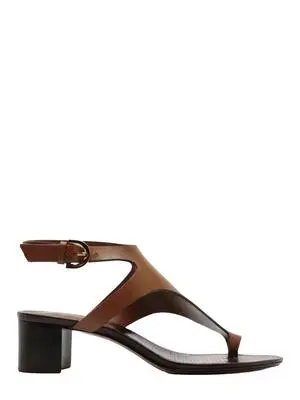 ALEXANDRE BIRMAN 45mm Eliah Leather Sandals - Brown