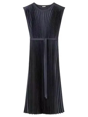 JOSEPH Volta Pleated Midi Dress - Blue