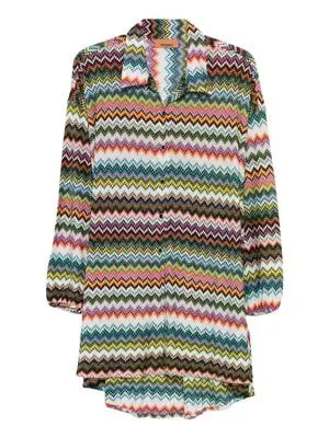 Missoni Zigzag Buttoned Top - Black