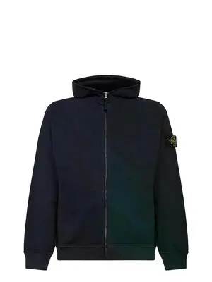 Stone Island Zip-up Hoodie - Blue