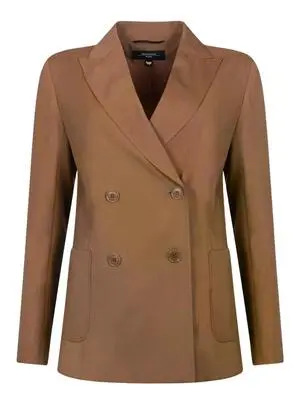 Max Mara Double-breasted Peak-lapel Blazer - Brown