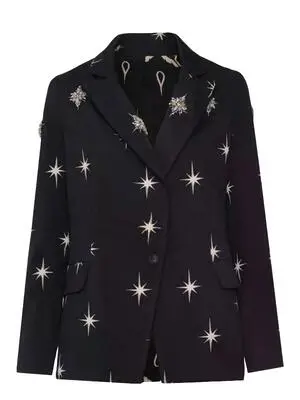 Johanna Ortiz Star-embellished Blazer - Black