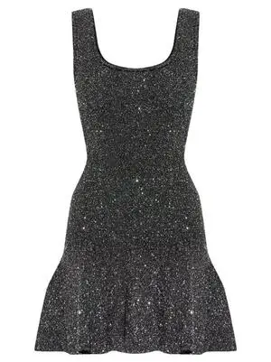 LoveShackFancy Sarajane Mini Dress - Black