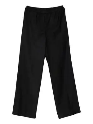 Gant Elasticated-waistband Trousers - Black