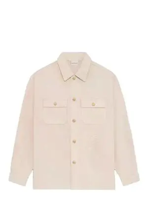 Drole De Monsieur Pocket Button Denim Shirt - Neutrals