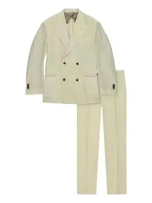 FORTELA Marcello Double-breasted Tailored Suit - Neutrals