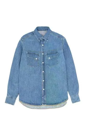 FORTELA Pasadena Flap-pockets Denim Shirt - Blue