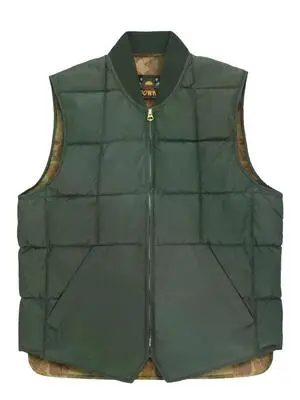 FORTELA Padded Camouflage-print Gilet - Green