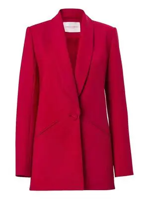 Carolina Herrera Single-breasted Shawl-collar Blazer - Red