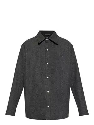A.p.c. Buttoned Wool Shirt - Grey