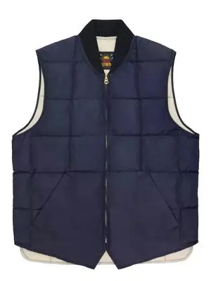 FORTELA Quilted Pattern Gilet - Blue