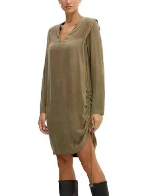 BOSS V-neck Gathered Dress - Green