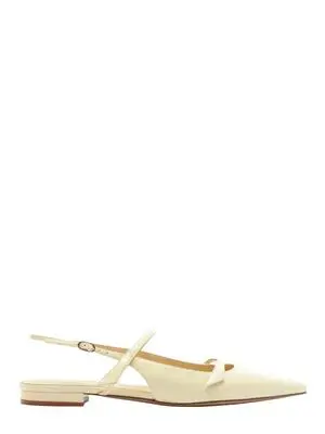 ALEXANDRE BIRMAN Tita Pointed-toe Flat Sandals - Neutrals