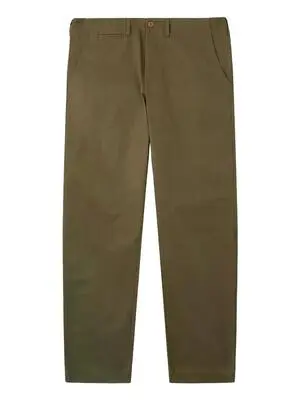 FORTELA Herringbone Pocket Trousers - Green