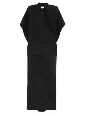 LITKOVSKA Button-fastening Midi Dress - Black