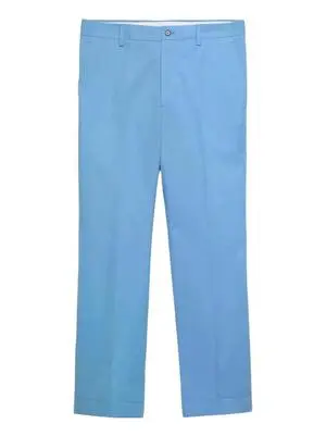 Prada Flare Sartorial Poplin Trousers - Blue
