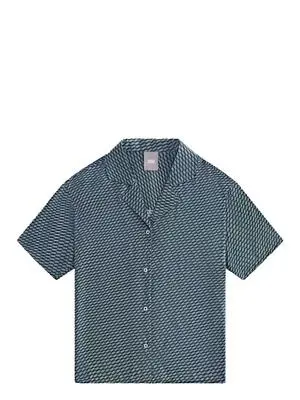 Kith Elena Monogram Camp Shirt - Blue