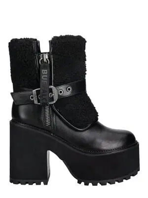 BUFFALO Killah Platform Buckle Boots - Black