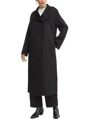 BOSS Button-fastening Coat - Black