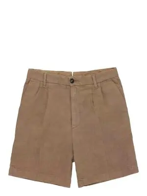 FORTELA Button-fastening Shorts - Brown
