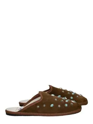 FORTELA Friulan Studded Mules - Brown