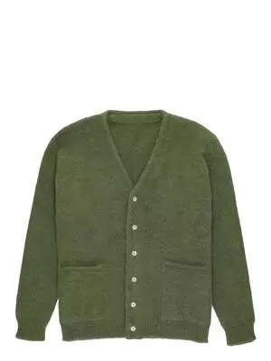 FORTELA Teddy Pockets Cardigan - Green