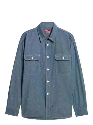 FORTELA Sail Flap-pocket Shirt - Blue