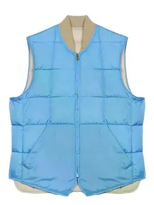 FORTELA Zip-fastening Quilted Gilet - Blue