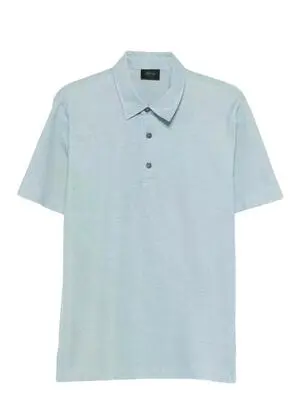 Brioni Buttoned Polo Shirt - Blue
