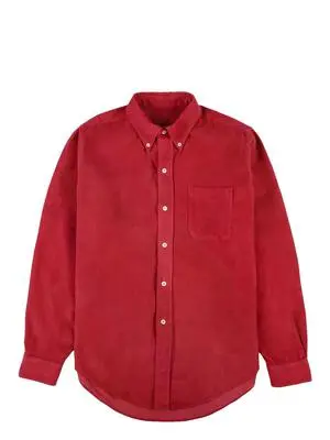 FORTELA Corduroy Button-down Shirt - Red