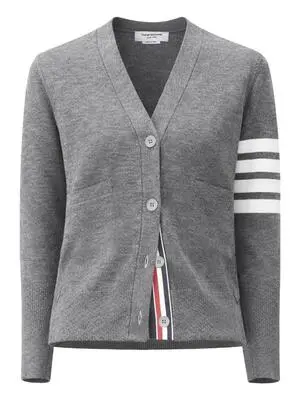 Thom Browne Relaxed Fit Cardigan - Grey
