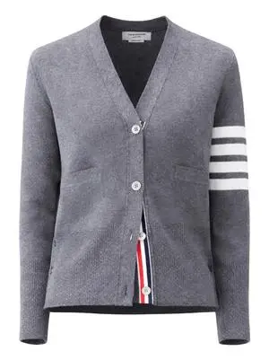 Thom Browne V-neck Cardigan - Grey