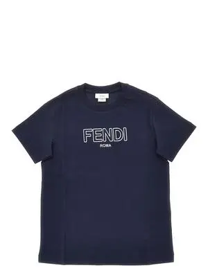 Fendi Logo T-shirt - Blue