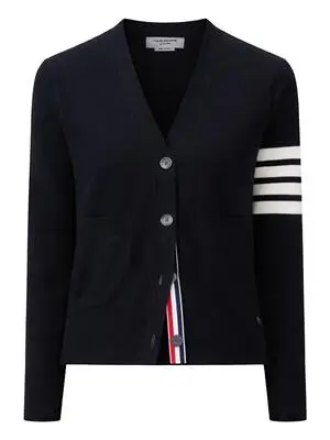 Thom Browne Virgin Wool Cardigan - Blue