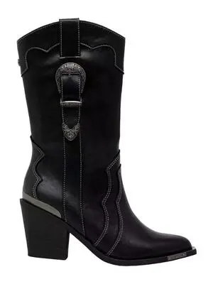 BUFFALO West Stitch Boots - Black