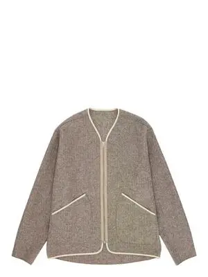 FORTELA Herringbone Sherpa Jacket - Neutrals
