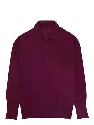 FORTELA Kenneth Long-sleeve Polo Shirt - Purple