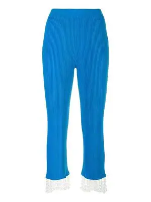 Opening Ceremony Beaded Knit Trousers - Blue