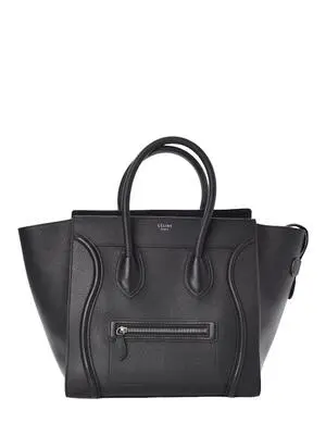 CELINE Luggage Drummed Calfskin Mini