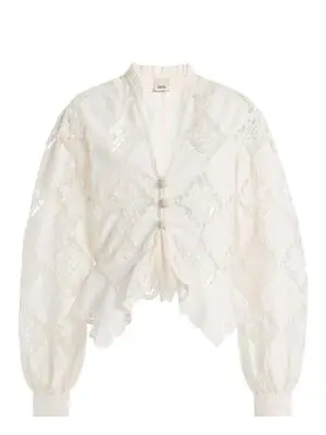 ISABEL MARANT ÉTOILE Nina Cotton-Linen Blouse
