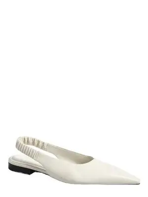 Rag & Bone Mercer Pointed Toe Slingback Flat - Antique White