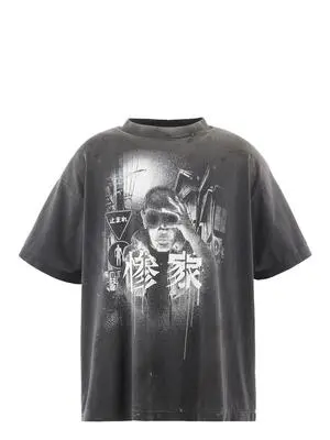 SAINT MXXXXXX X Santastic! X Geeks Rule Zange T-shirt Washed - Black
